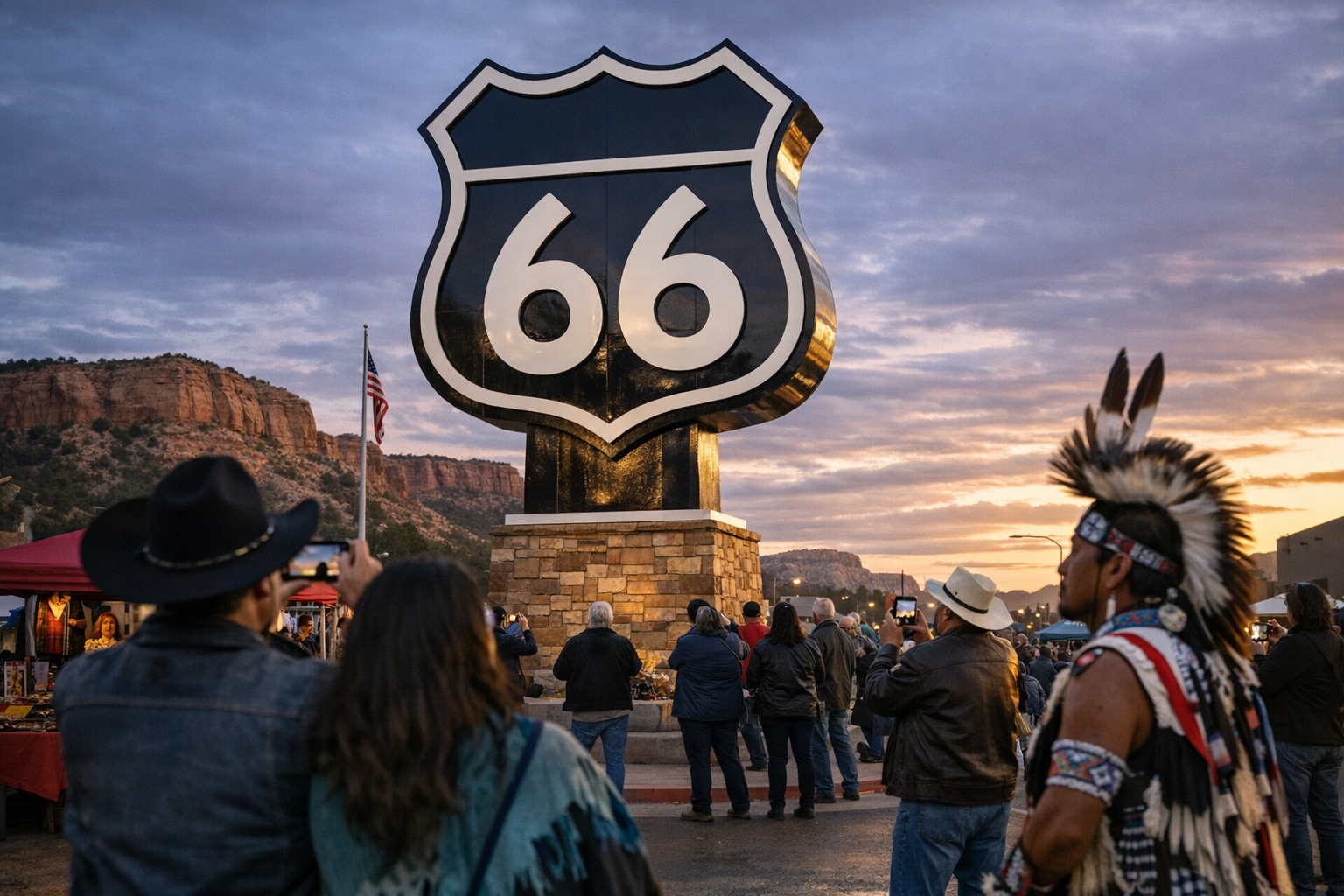 Gallup Unveils 16 Foot Route 66 Monument Boosting Heritage Tourism ...