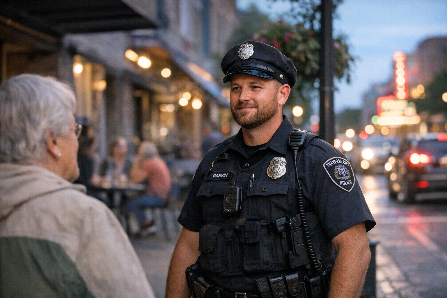 Traverse City Names Jared Garvin Downtown Community Police Officer ...