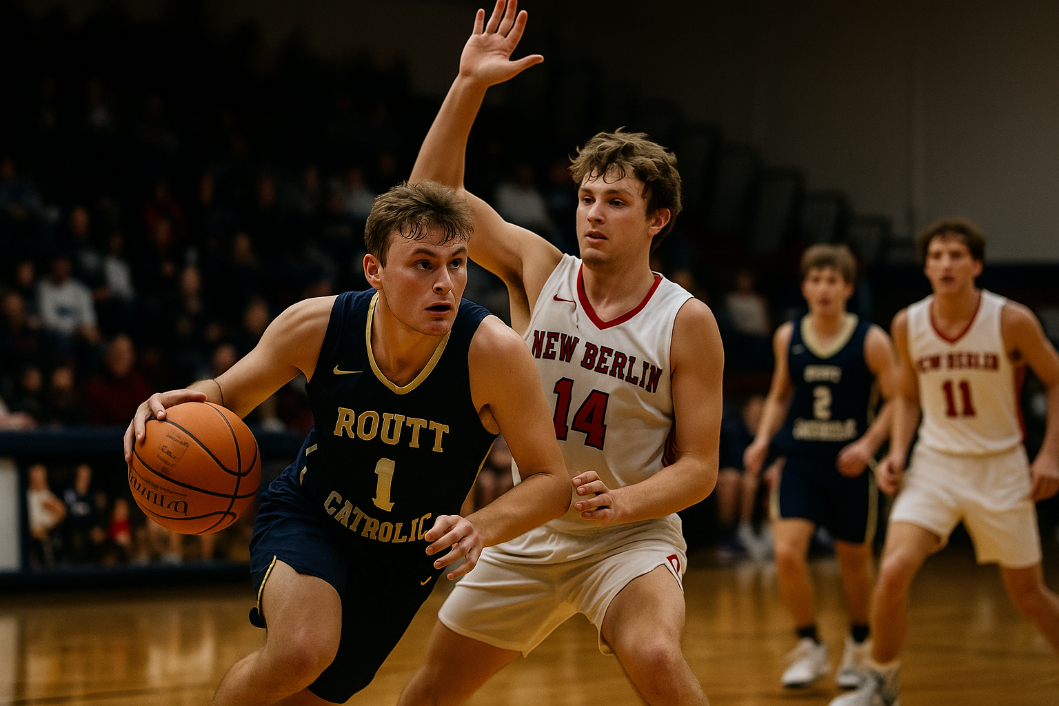 Routt Catholic Tops New Berlin 37, 28 in Turkey Tournament | Prism News