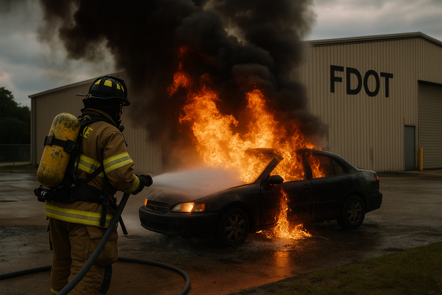 Vehicle Fire at FDOT Spring Hill Drive Facility Raises Safety Questions ...