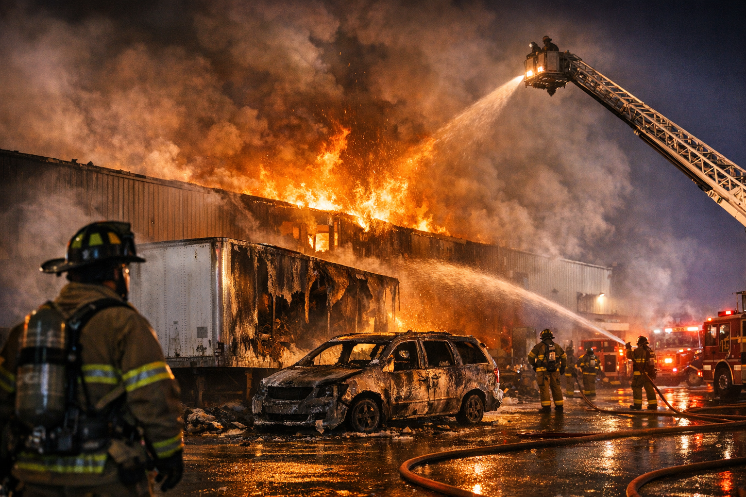 Warehouse fire at Kimball International causes heavy damage, disrupts ...