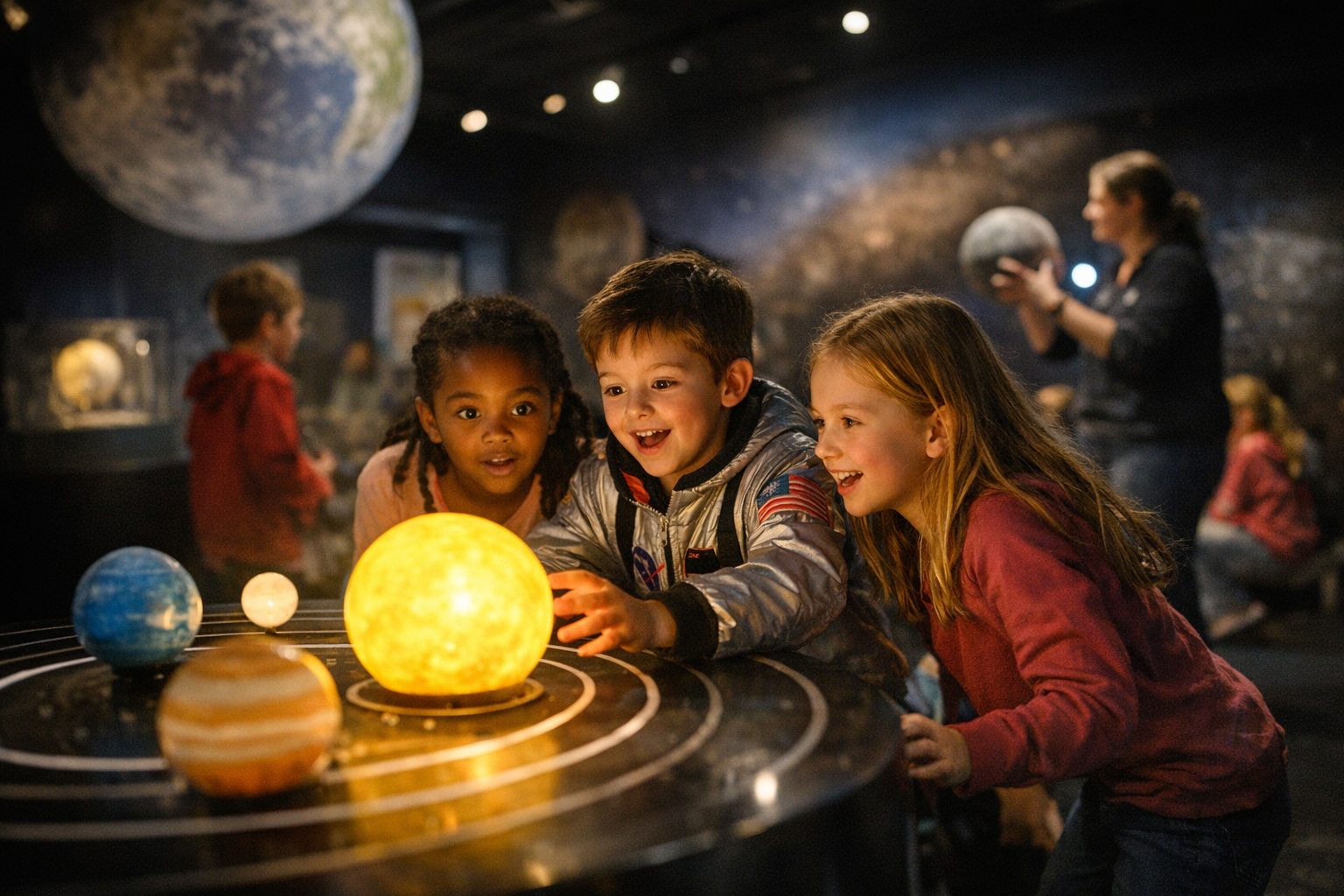 Third Graders Visit AMOS, Galaxy Games Project Boosts Science Learning ...