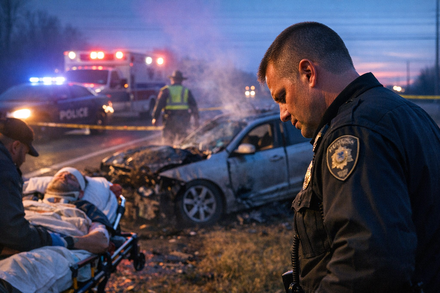 Hughes Police Lieutenant Charged After Early-Morning Crash Hospitalizes ...