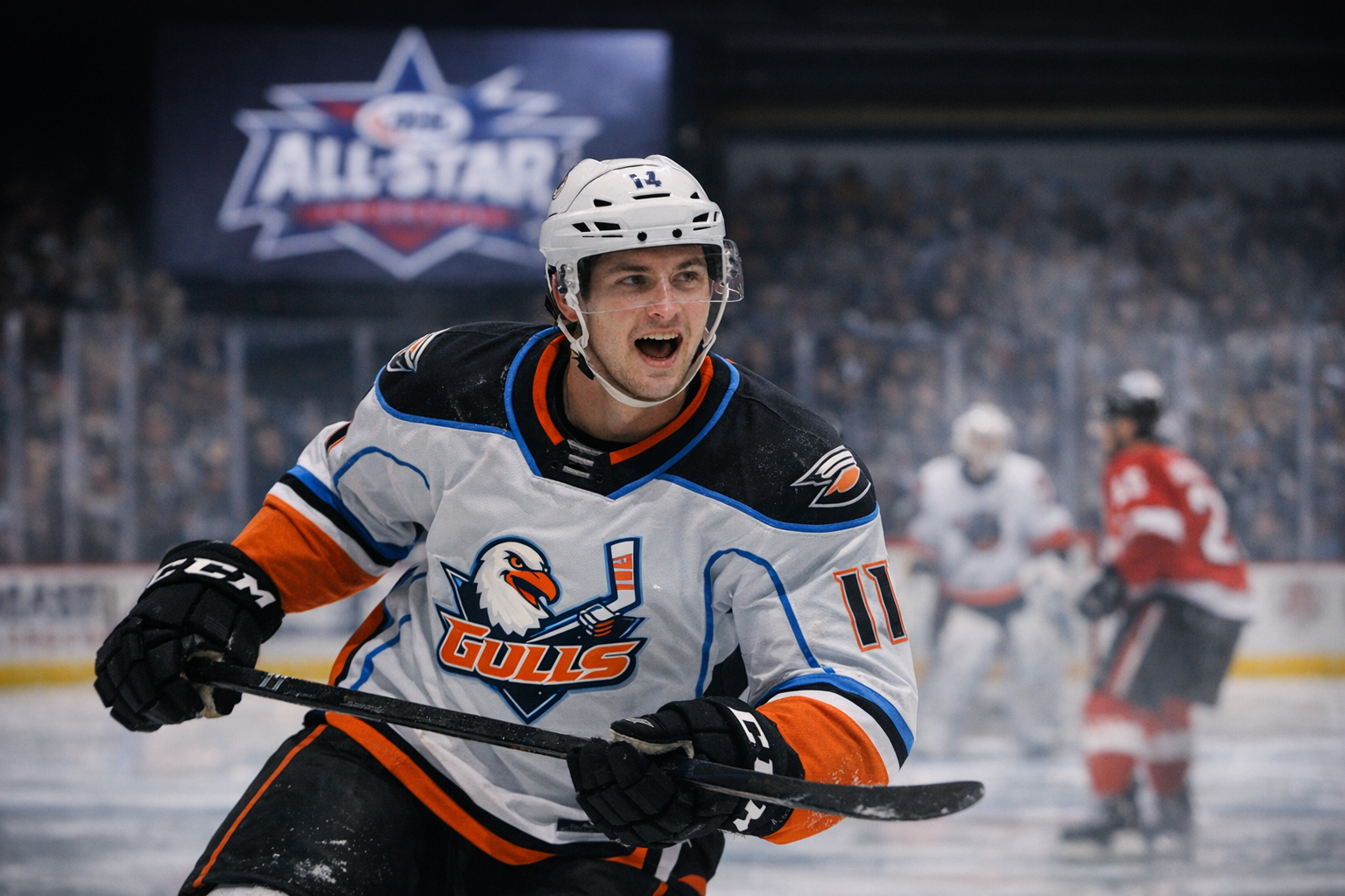 Gulls' Tim Washe Named 2026 AHL All-Star After Hot Rookie Start | Prism ...
