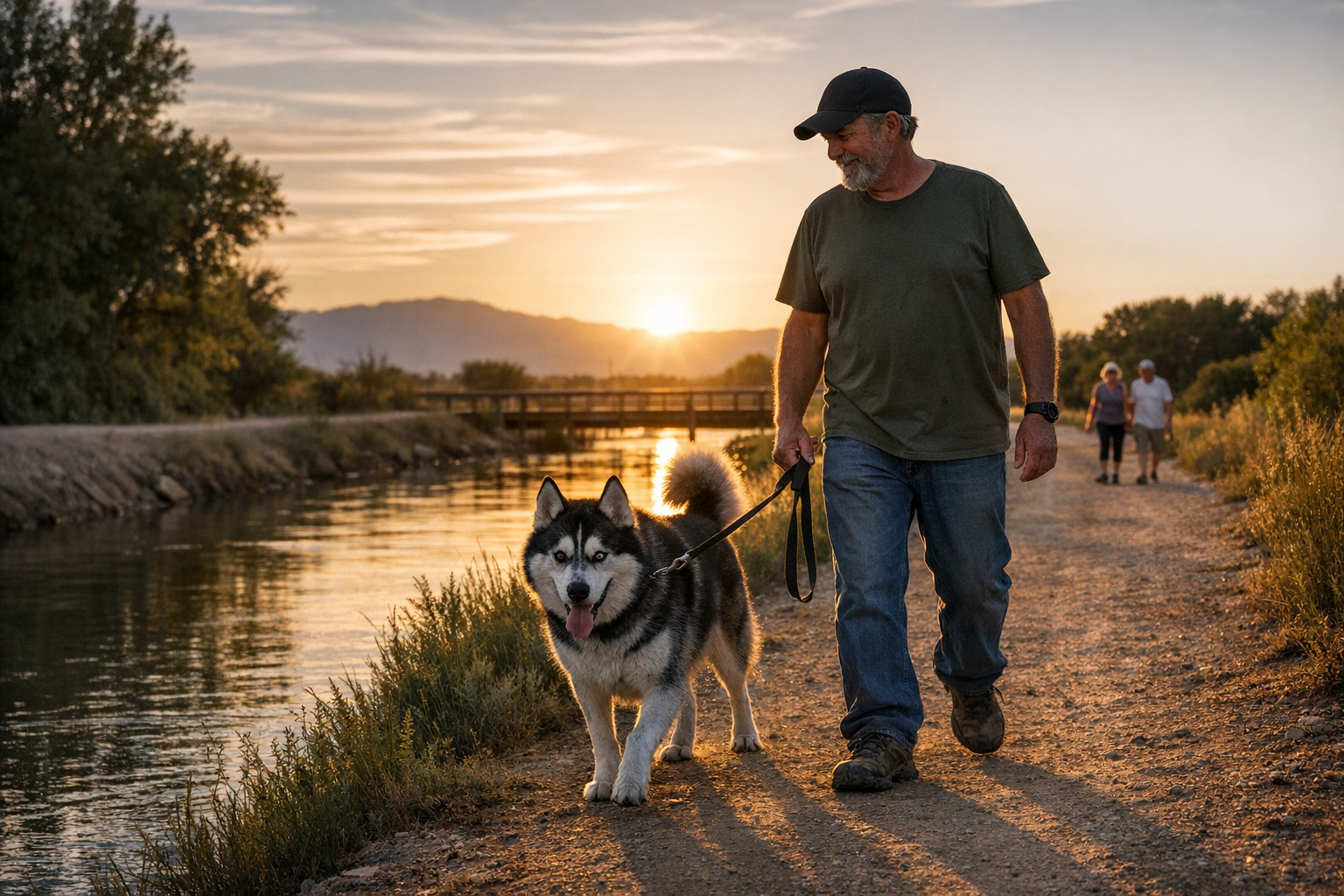 Belen Man and Husky Milo Celebrate Three Years Walking Valencia County ...