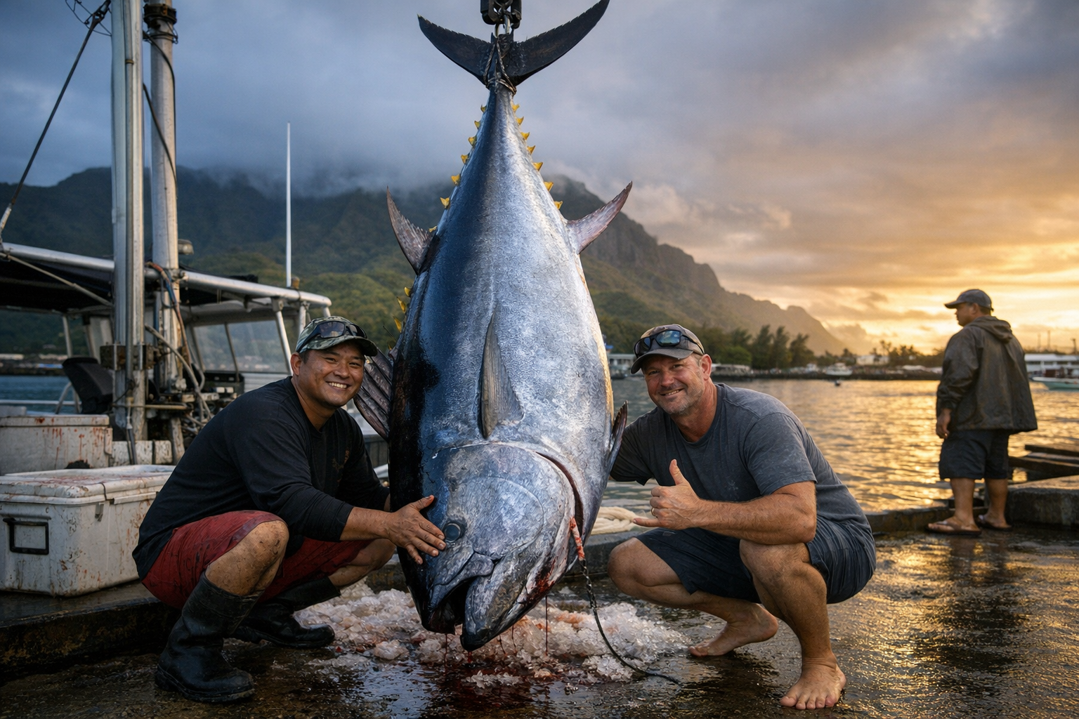 Kauai Fishermen Land Giant Bluefin Tuna Only Second Recorded in Hawaii ...