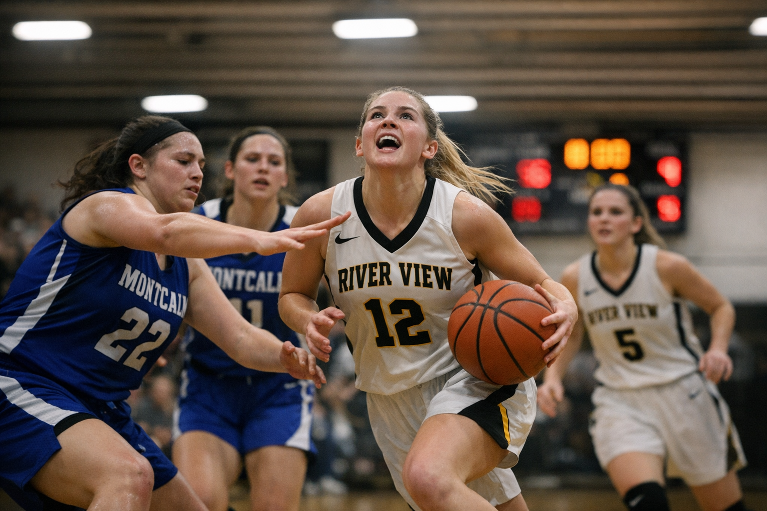 River View girls basketball routs Montcalm 66-9 with balanced attack ...