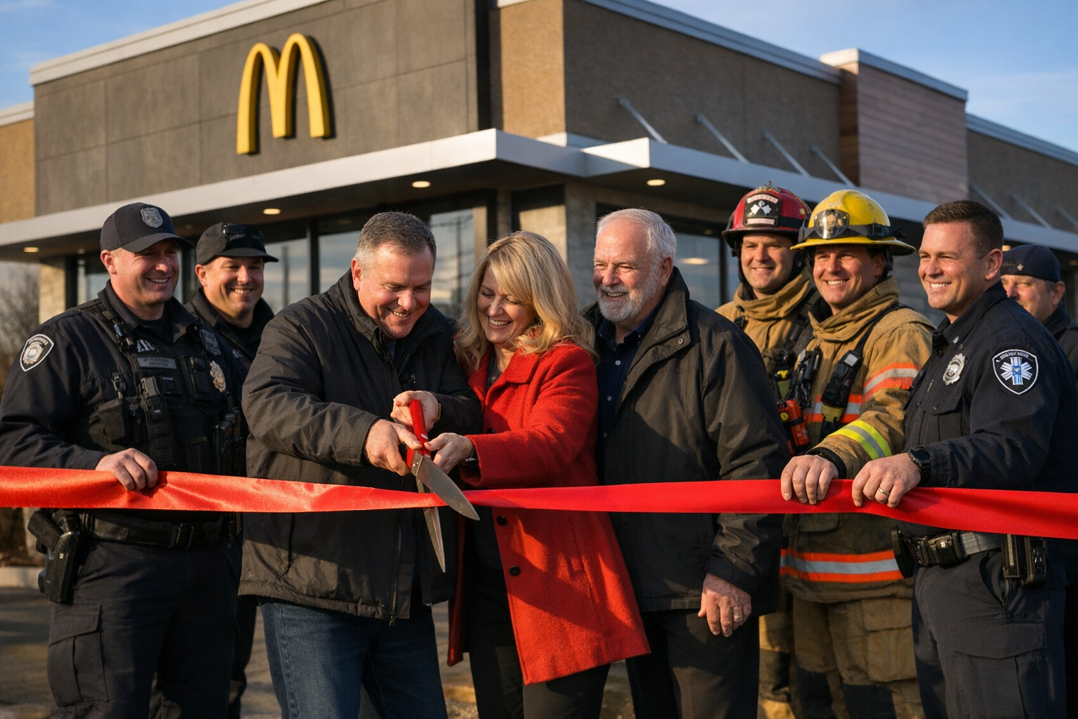 New Post Falls McDonald’s Opens, Owners Hold Ribbon-Cutting with First ...