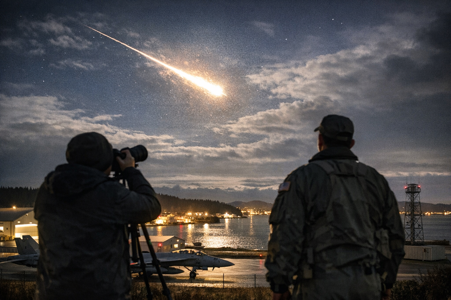 Bright Meteor Flashes Across Washington Captured at NAS Whidbey; Oak ...