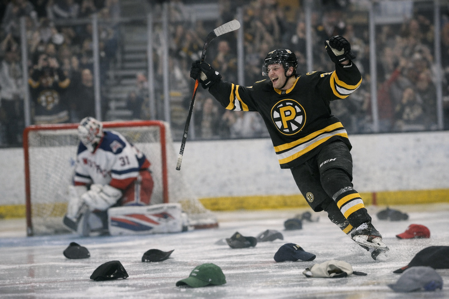 Gallagher's Hat Trick Powers Bruins Shutout Win Over Hartford | Prism News
