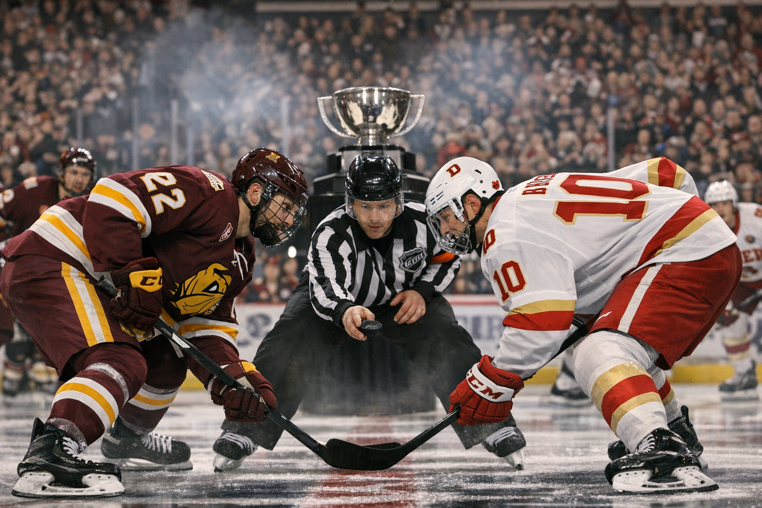 UMD Bulldogs Face Denver in NCHC Frozen Faceoff Championship Game ...