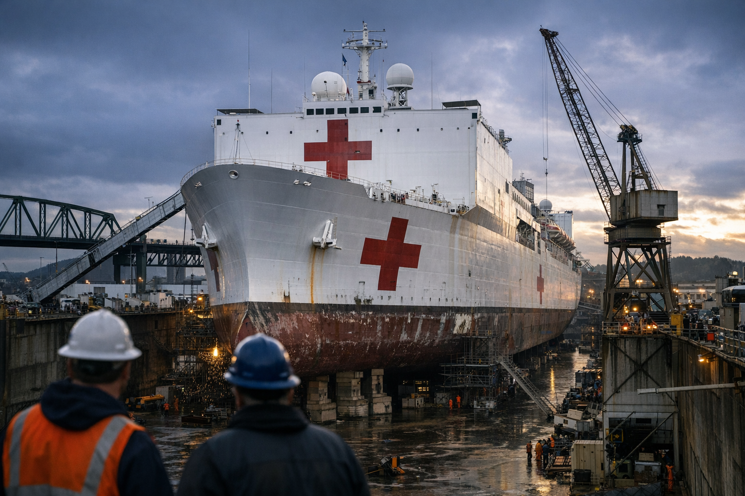 USNS Mercy Docked in Portland, Not Greenland | Prism News