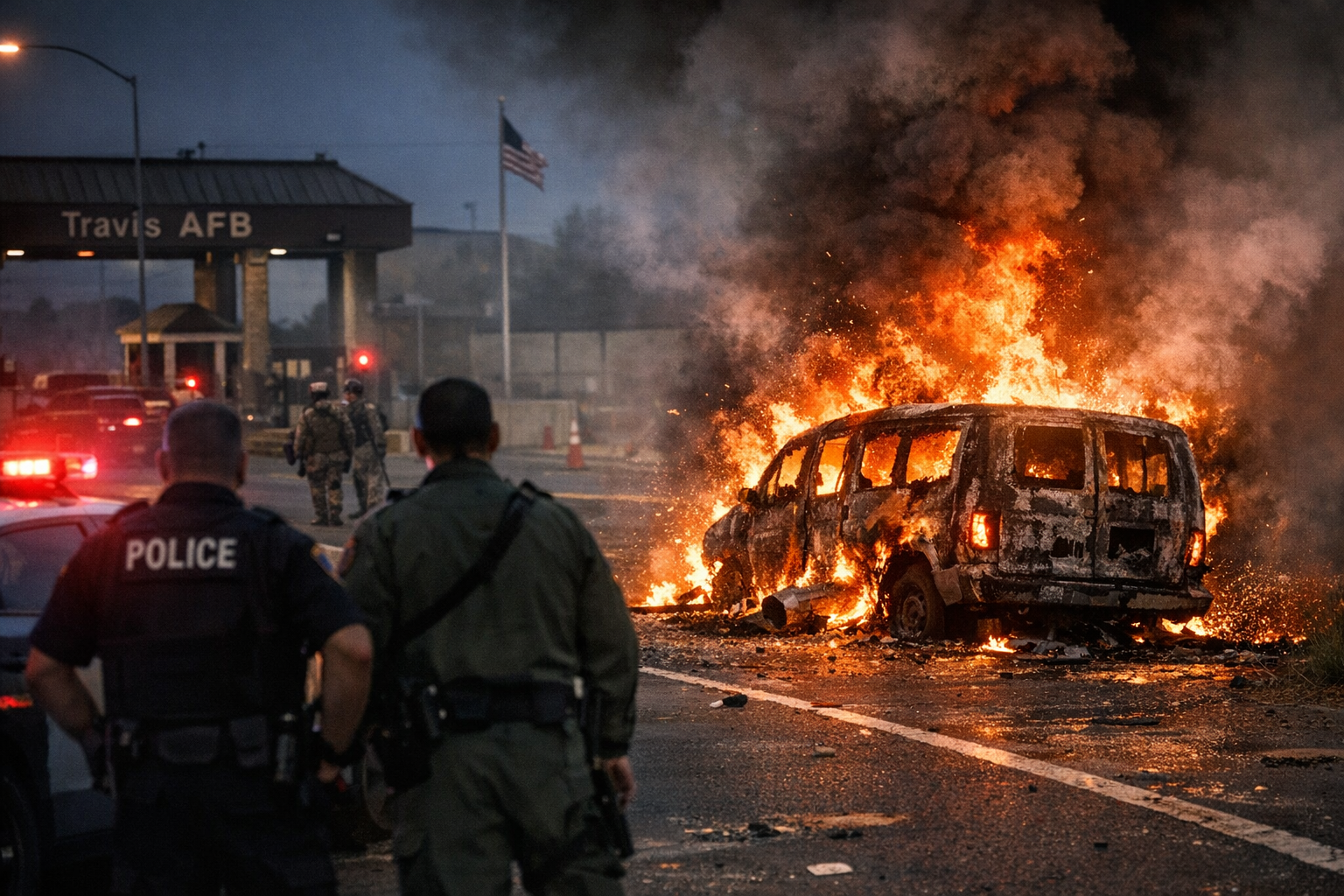Police Pursuit Ends in Fiery Fatal Crash Near Travis AFB | Prism News