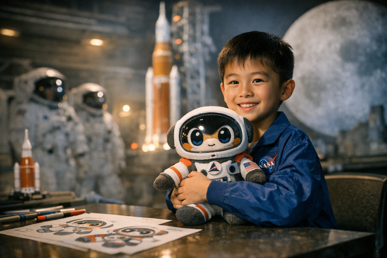 8-Year-Old California Boy Wins NASA Contest to Design Artemis II Mascot ...