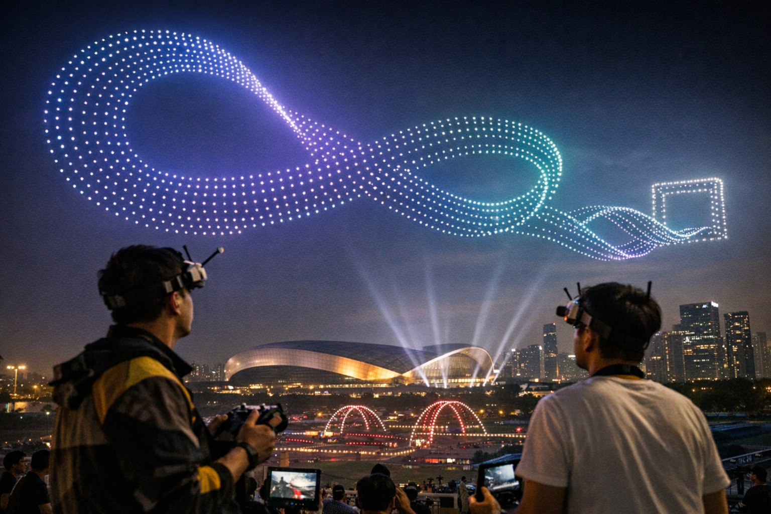 4500 Drones Form Futuristic FPV Race Track in Shenzhen | Prism News