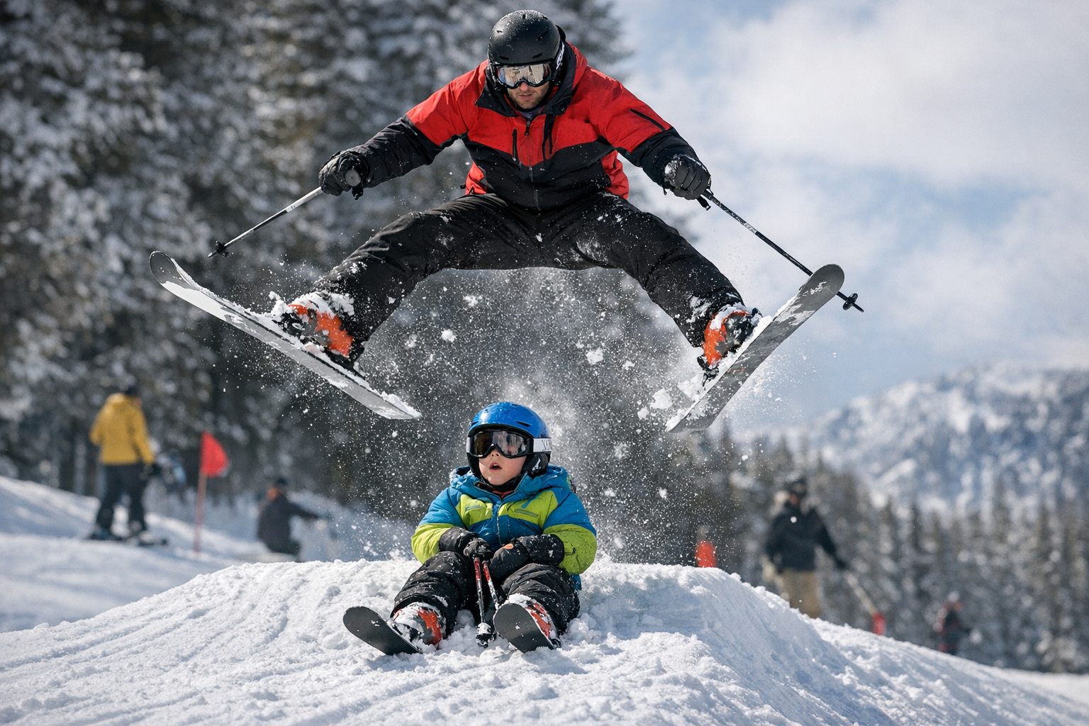 Skier Narrowly Avoids Child Mid-Air, Stunning Video Draws Millions of ...