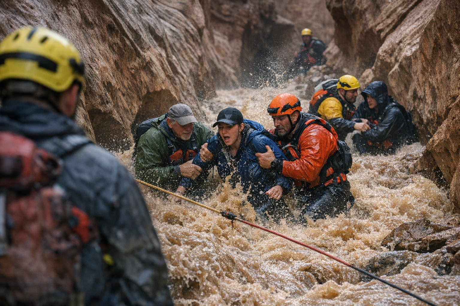 Flash Flood Traps Hikers in Little Wildhorse Canyon, Rescued Safely ...