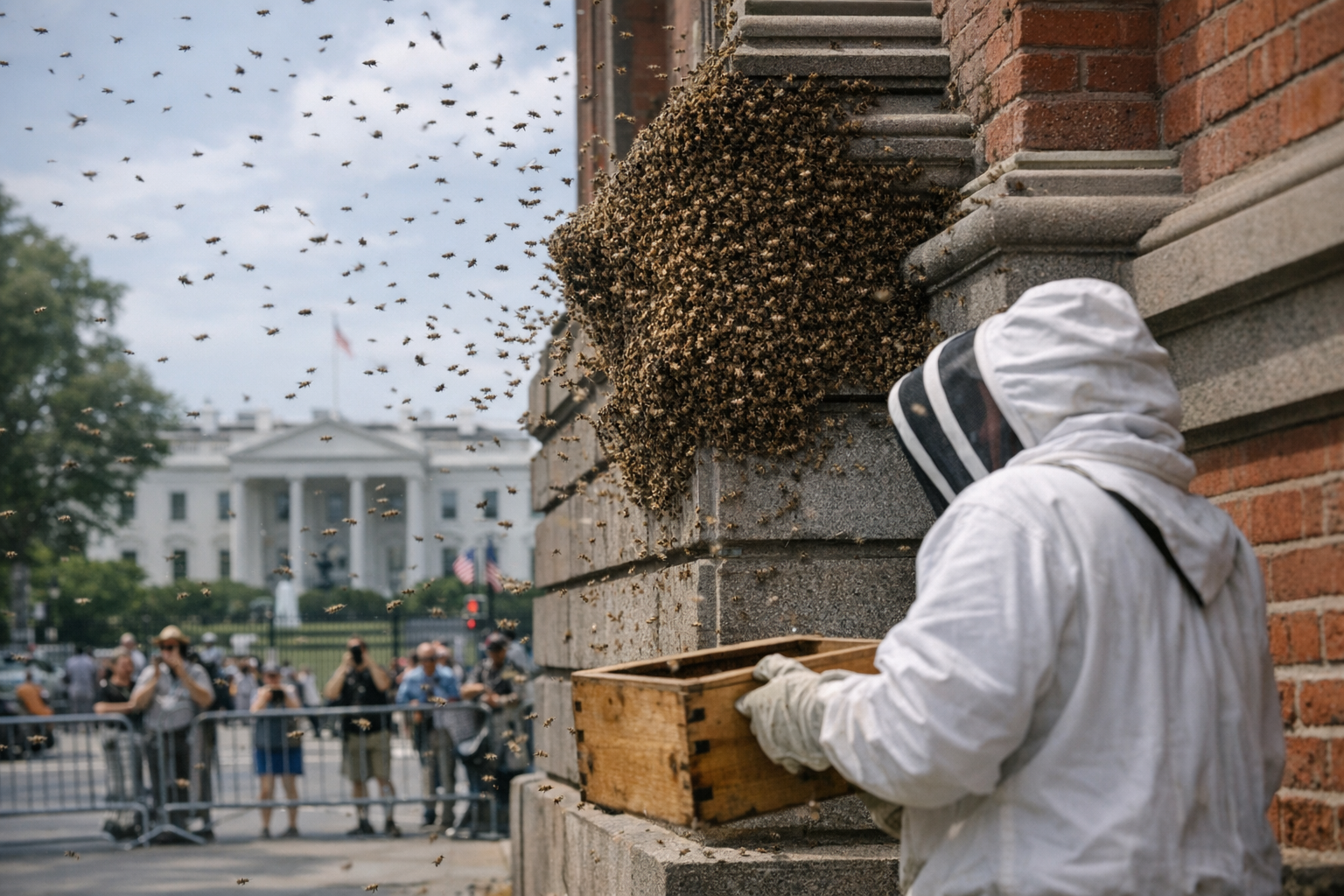50,000 Bees Swarm Smithsonian Gallery Near the White House | Prism News
