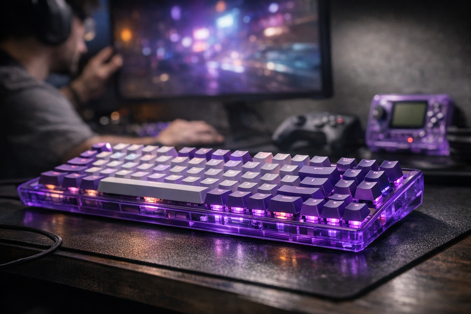 Corsair turns Atomic Purple into a real K65 PLUS wireless keyboard ...