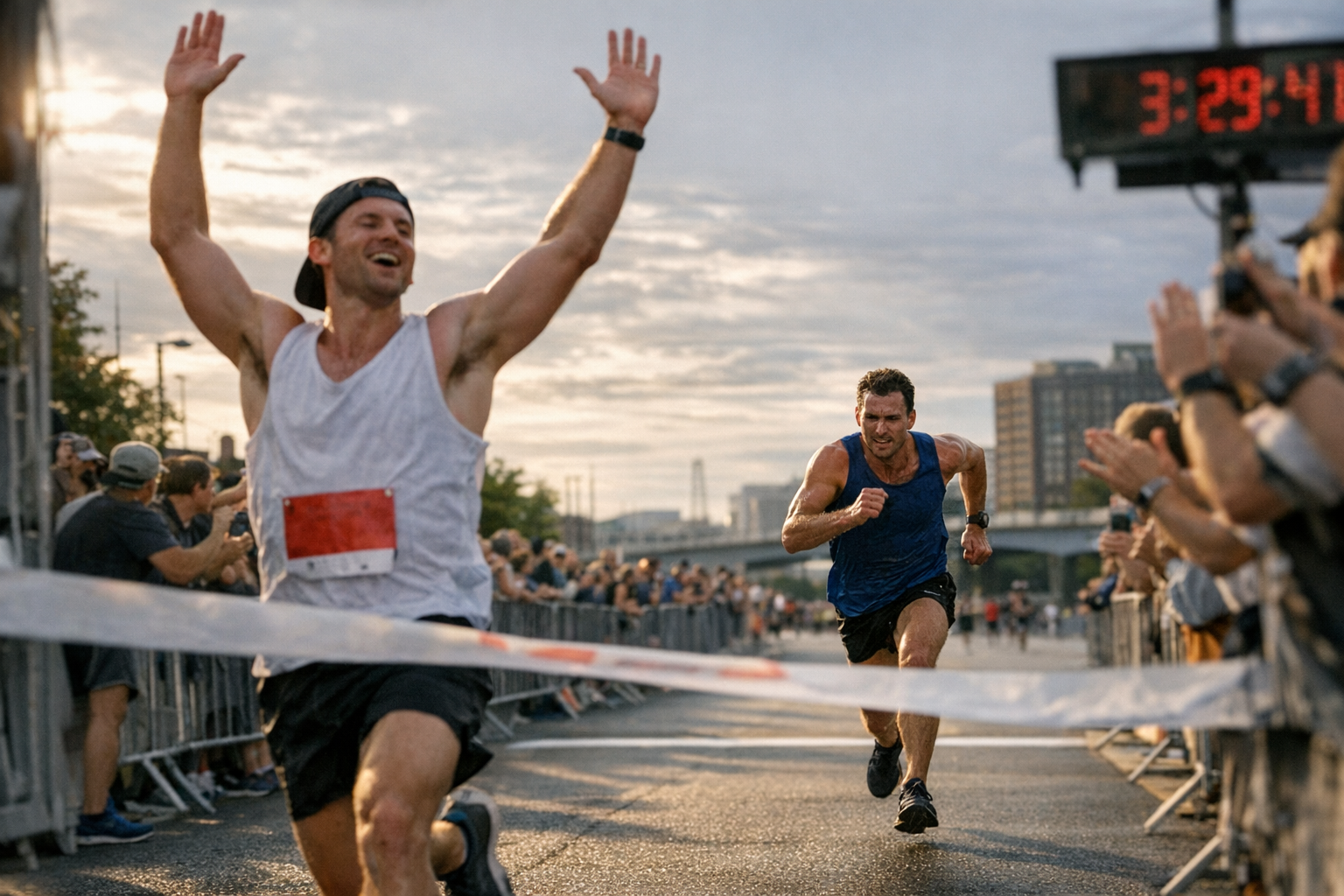 Runner celebrates too early, loses Delaware marathon in viral finish ...