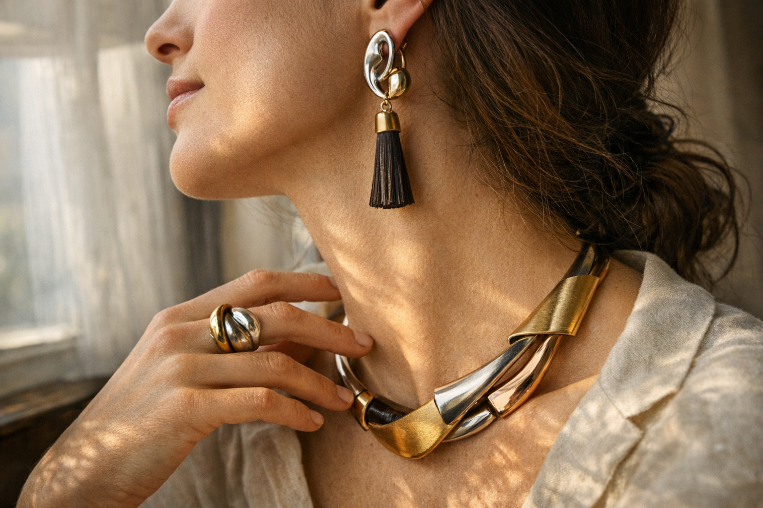 Spring 2026 jewelry trends turn to sculptural forms and mixed metals ...