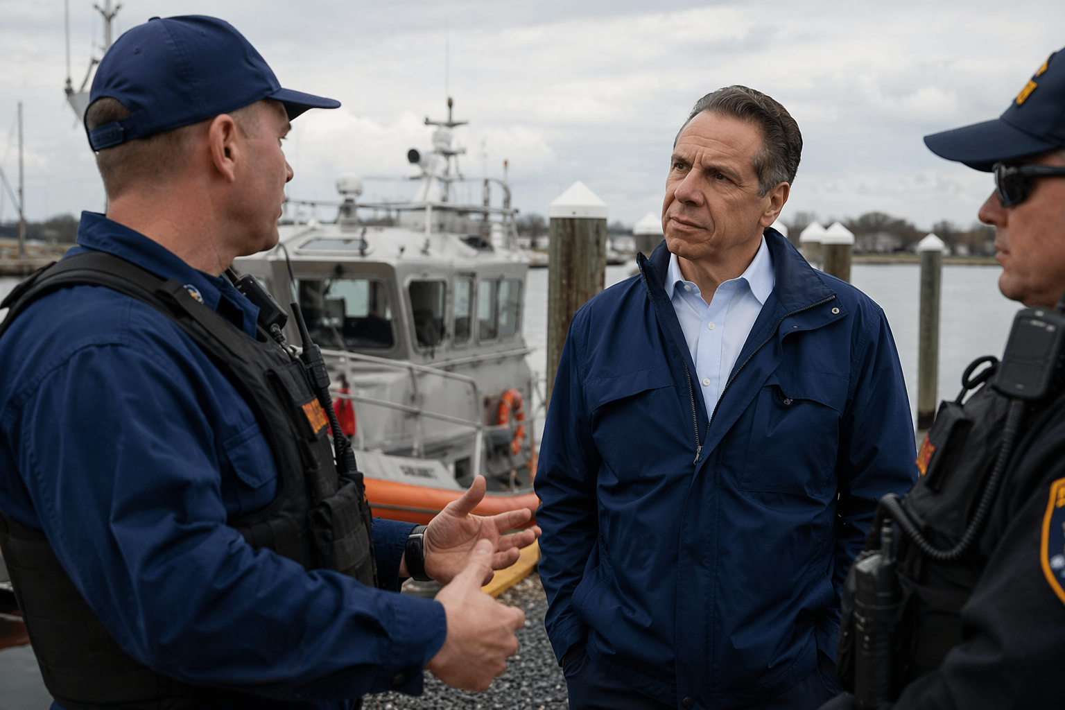 Garbarino tours Suffolk police and Coast Guard sites on Long Island ...