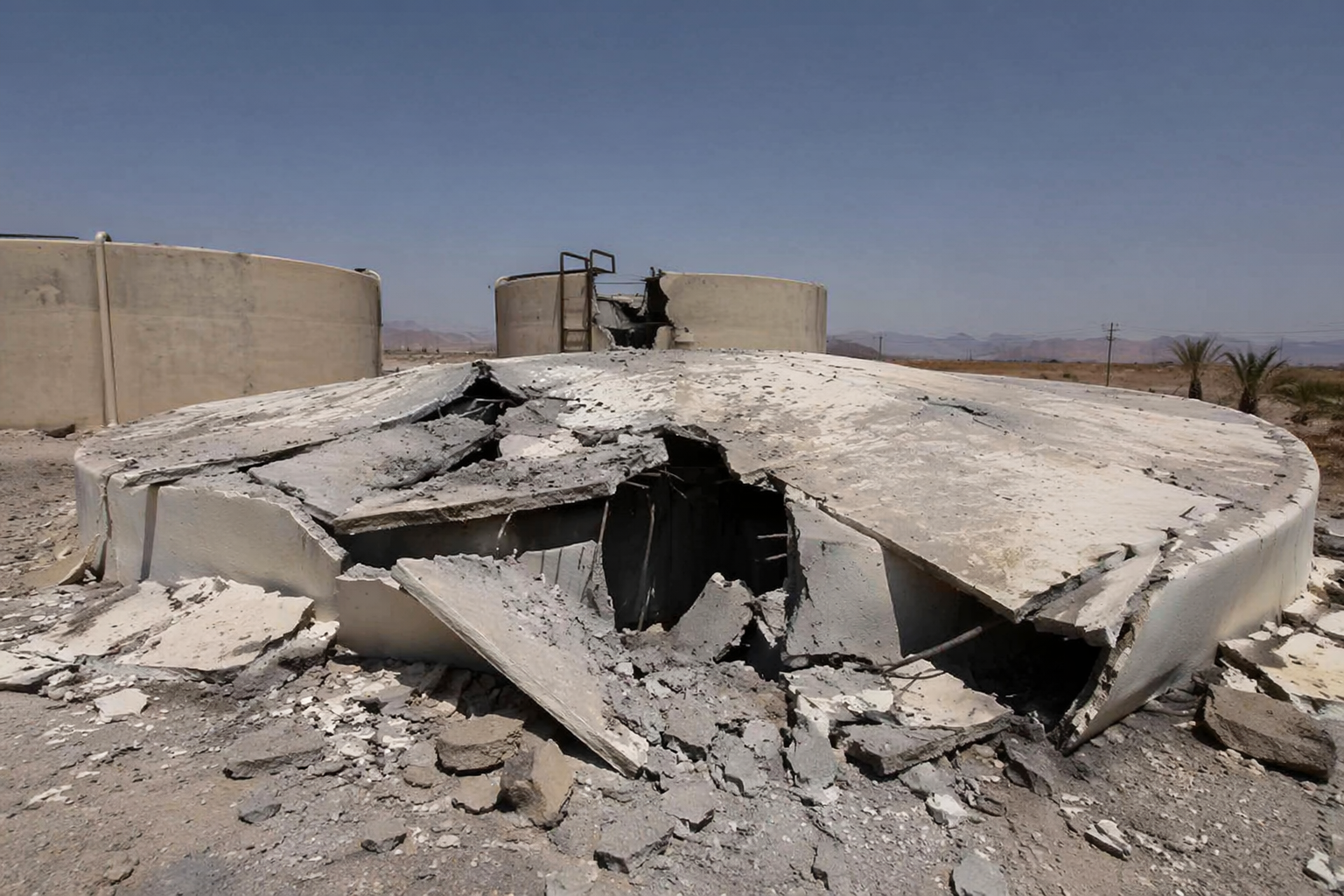 U.S. strikes damage water tanks in southern Iran, cutting supply to ...